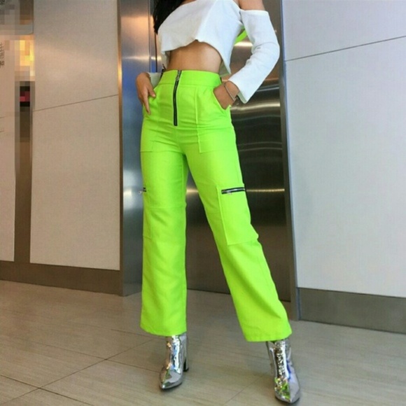 Pants & Jumpsuits | Techno Cargo Pants Street Style Rave Ufo Pants 9s ...